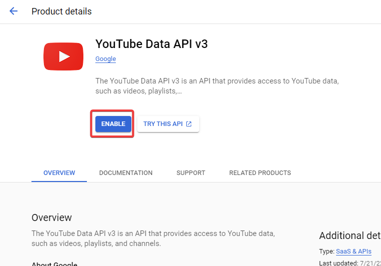 SOP: Getting a YouTube Search API Key and Adding it to an HTTP Request ...
