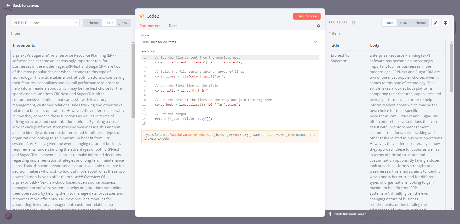 Understanding The Workflow Nodes - N8N Tutorials - Pegas Technology ...