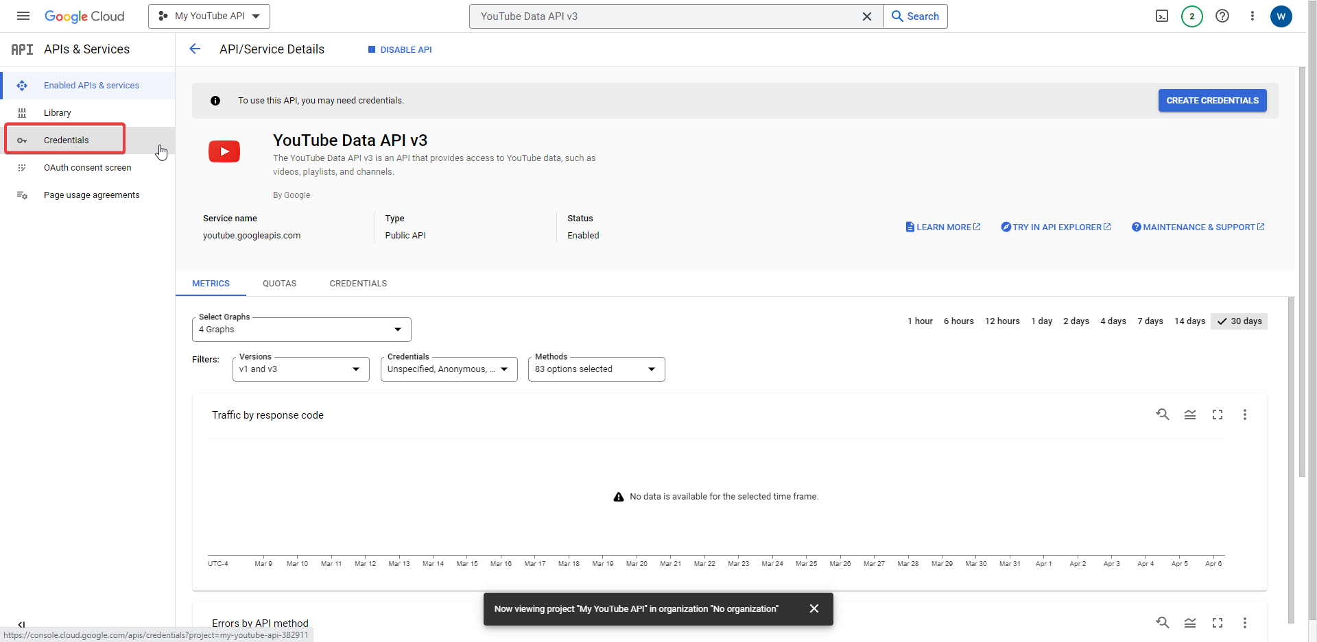 SOP: Getting a YouTube Search API Key and Adding it to an HTTP Request ...